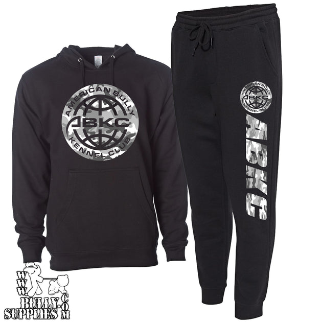 ABKC Sweat Suit with Snow Camouflage ABKC Logo Unisex – Bully Supplies